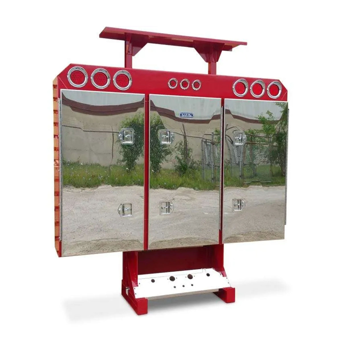 Cab Rack Enclosed with 3 Stainless Steel Mirror Doors Aluminum with Ja ...